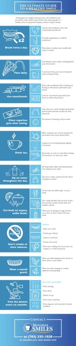The Ultimate Guide to a Healthy Smile [INFOGRAPHIC] - Manassas Smiles